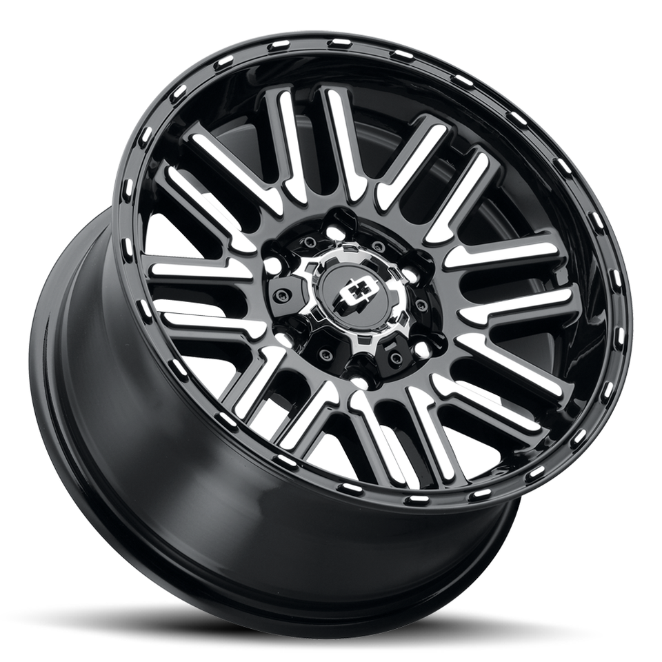 Set 4 18" Vision Off Road 348 Nexus Gloss Black Machined 6x135 Wheels ...
