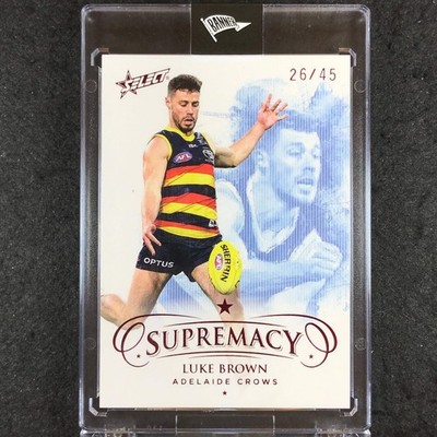 2021 Select AFL Supremacy LUKE BROWN Base Red 26/45 | eBay