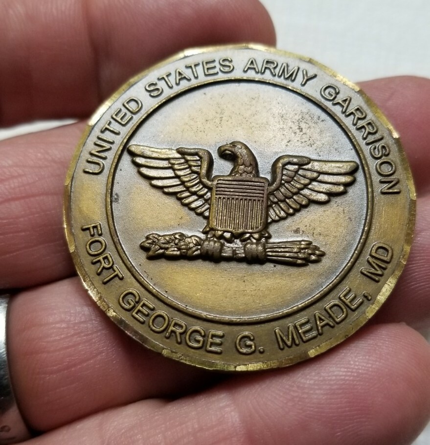 US ARMY GARRISON FT GEORGE G. MEADE Commanders Coin Challenge Coin | eBay