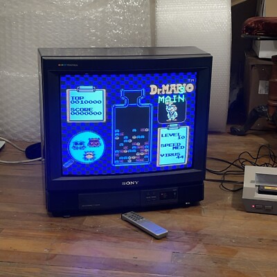 SONY TRINITRON KV-20TS10 20 INCH CRT TV RARE MODEL GREAT FOR GAMING ...