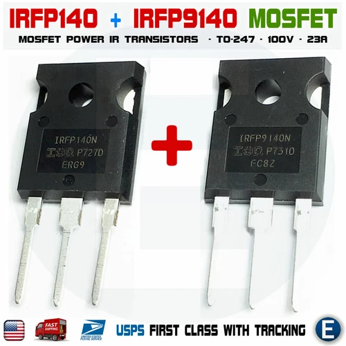 1 Pair IRFP9140N & IRFP140N Power Mosfet Transistors India | Ubuy