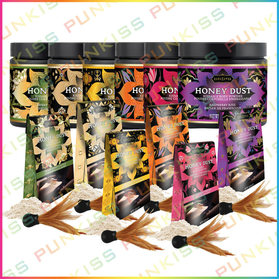 Kama Sutra Honey Dust💋Edible Body Powder Fragrance Soft Skin Feather ...