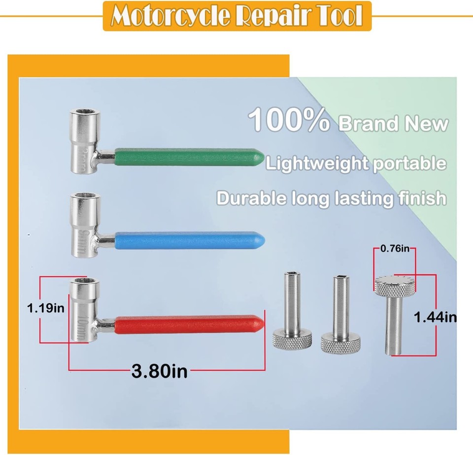 Valve Tappet Adjusting Wrench Tool Kit For Most Motorcycles ATVs ...