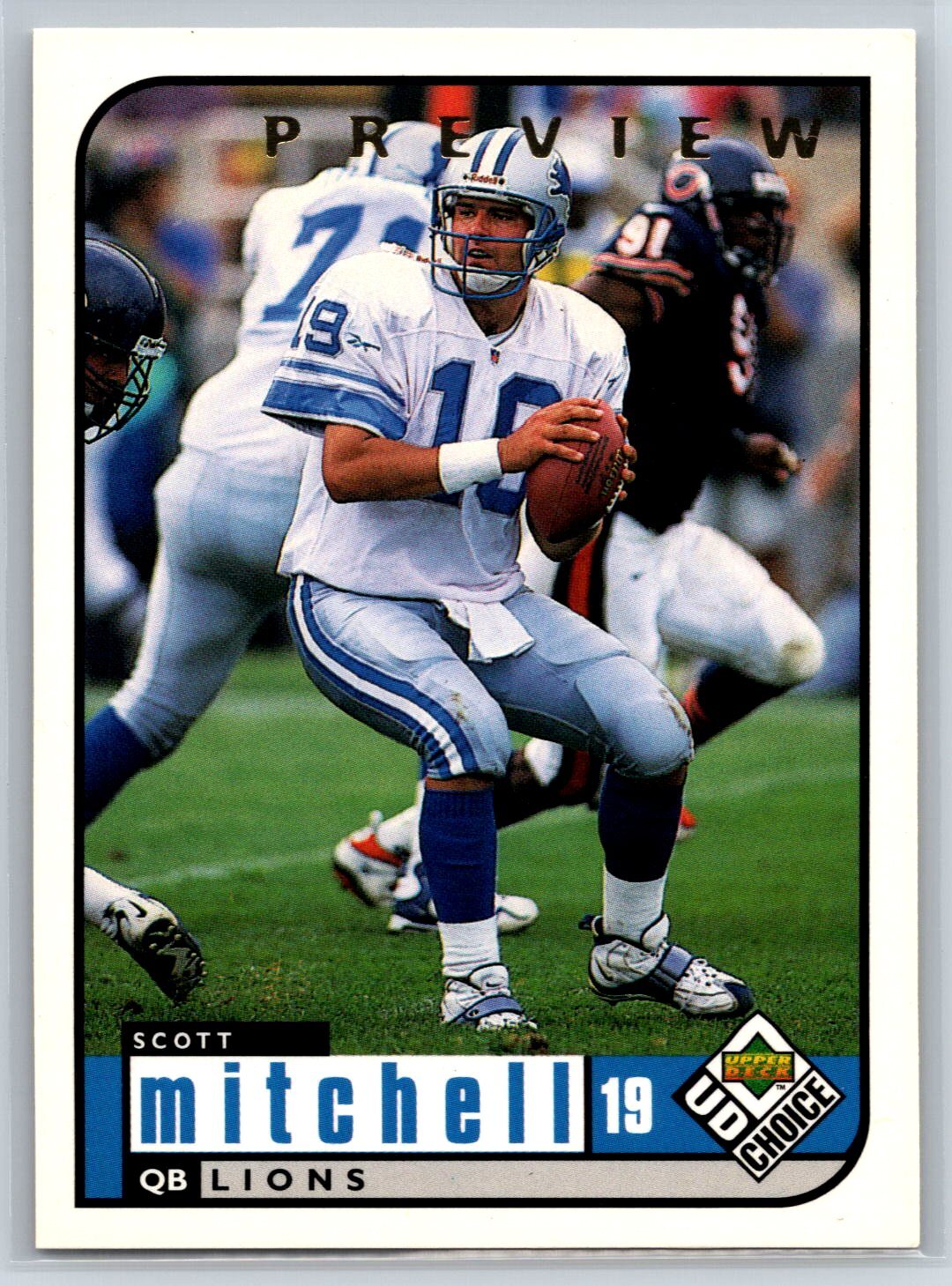1998 UD Choice Previews Scott Mitchell Detroit Lions #58 | eBay