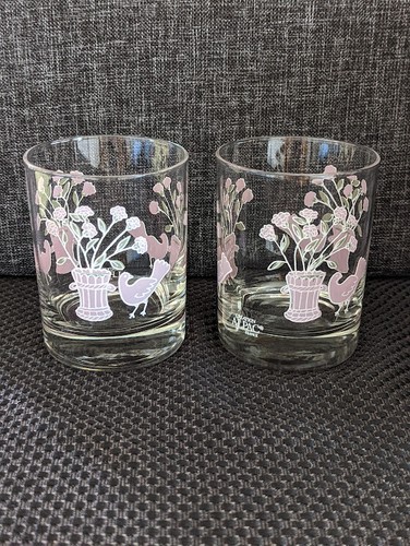Set of 2 Alpac Creation France Double Old Fashioned Glasses VGC!!! No ...