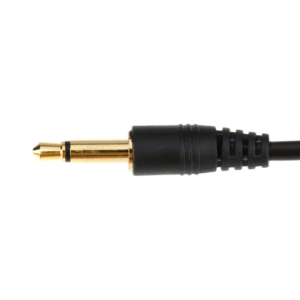 3.5mm Flash Sync Cable Cord + Screw Lock Male to Male Flash PC for ...