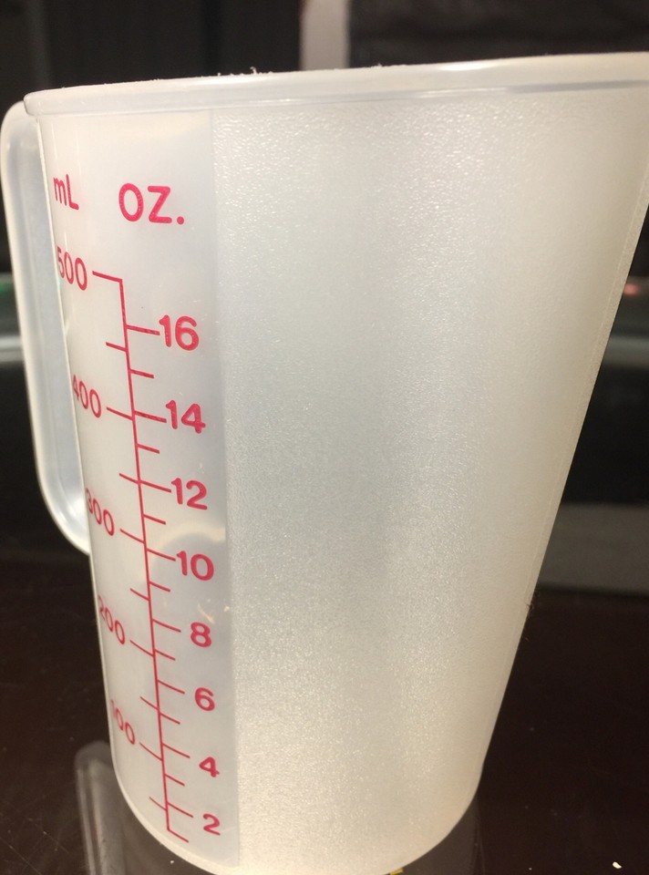 Tupperware NEW USA VINTAGE Measuring Pitcher with RED MEASURES #1669 | eBay