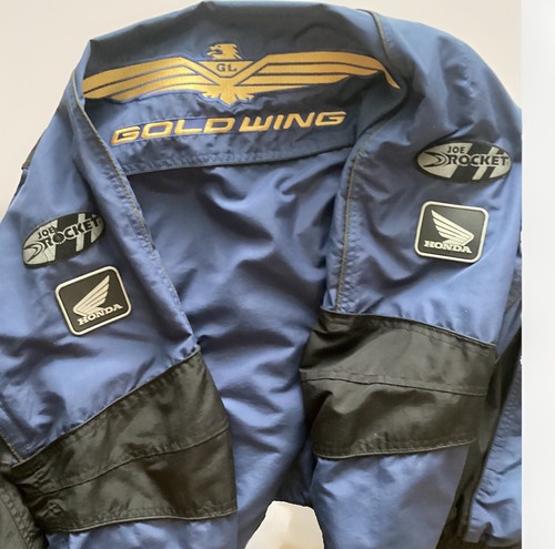 Honda Joe Rocket Motorcycle Jacket L Blue Riding Goldwing Bike Jacket ...