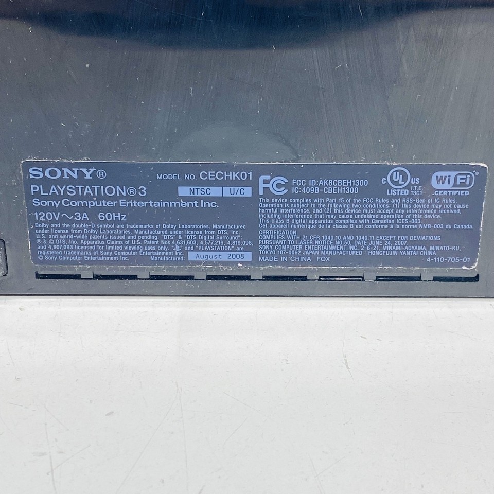 Sony Playstation 3 80GB CECHK01 Console - Black | eBay