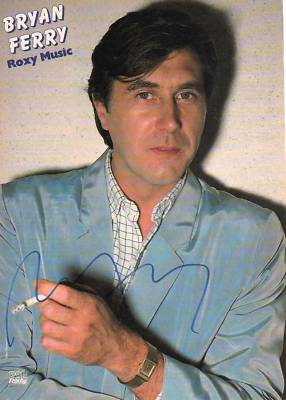 Bryan Ferry "Roxy Music" Autogramm signed A4 Zeitungsbild | eBay.de