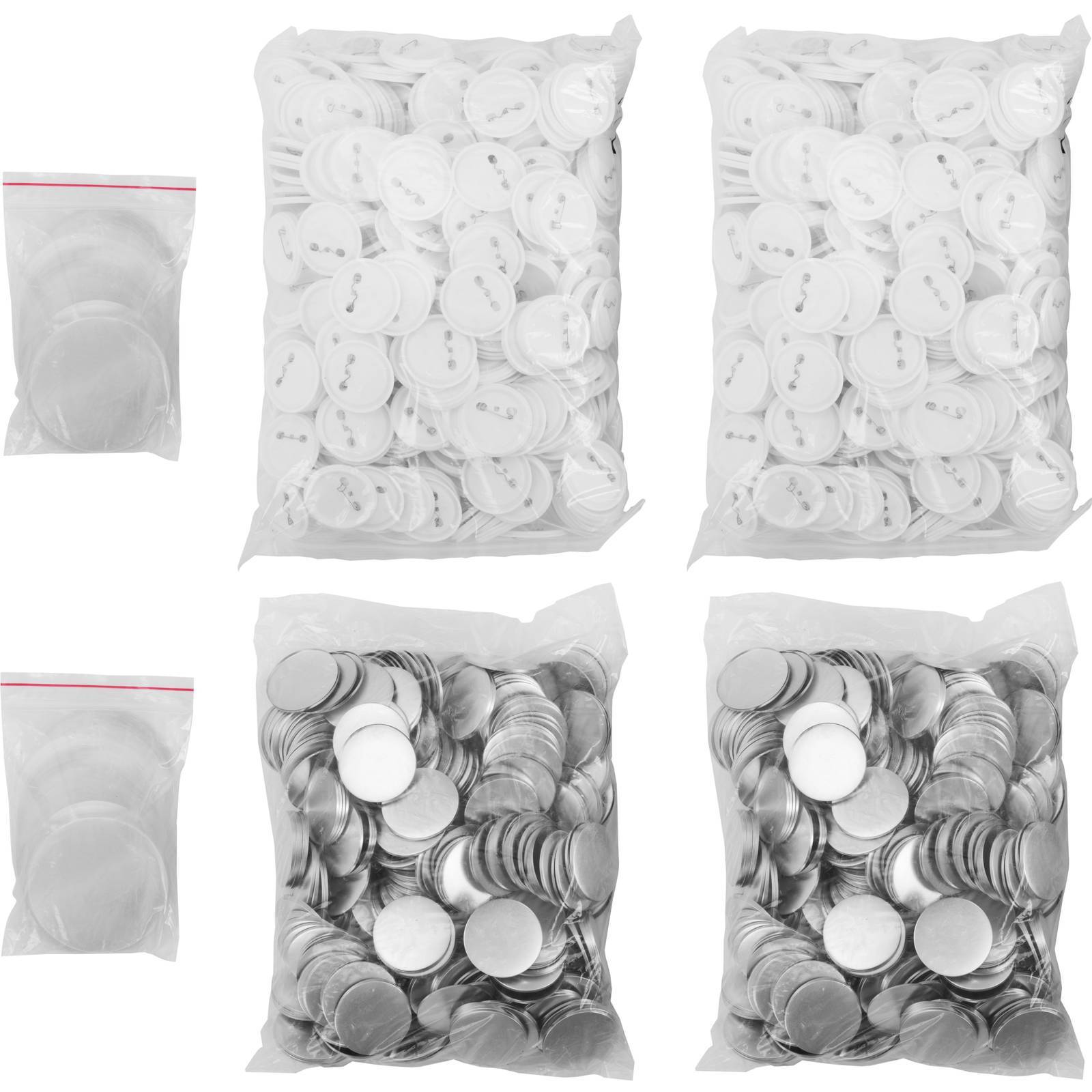 Buttonrohlinge 1.000 St. Ansteckbuttons Ø 58mm Buttons Rohlinge Metall ...