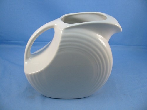 Fiesta Ware Large Disk Water Pitcher 7.25” Tall - White Large 64 oz ...