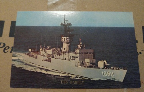 000 Vintage RPPC USS Barbey DE-1088 Escort Destroyer Unused Photo ...