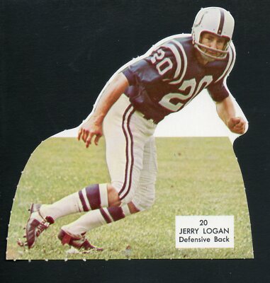 1967 Johnny Pro Baltimore Colts Football Card Standup #15 Jerry Logan ...