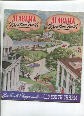 Vintage Brochure ALABAMA VACATION TRAILS 1944 illus | eBay