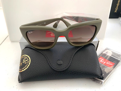 Ray-Ban RB4178 890/13 Matte Tortoise Frame Brown Gradient Lense 52-21 ...