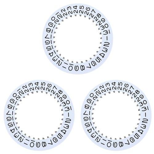 3 PCS 3035 DATE CALENDAR DISC FOR ROLEX WATCH SEADWELLER 16600-16660 ...