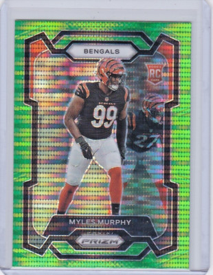 2023 PANINI PRIZM MYLES MURPHY ROOKIE NEON GREEN PULSAR PRIZM ...