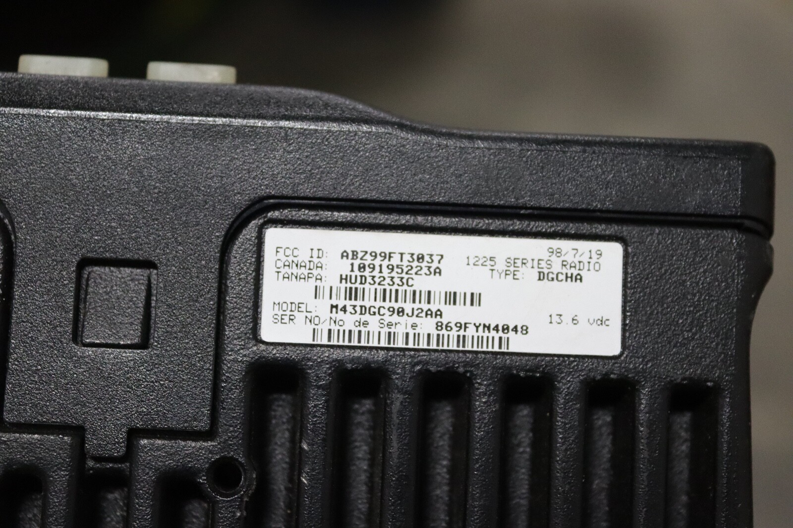 Motorola M1225 VHF Mobile Radio - M43DGC90J2AA for sale online | eBay