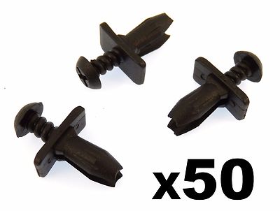 50x Ford Plastic Scrivet Trim Clips- Wheel Arch, For older models ...