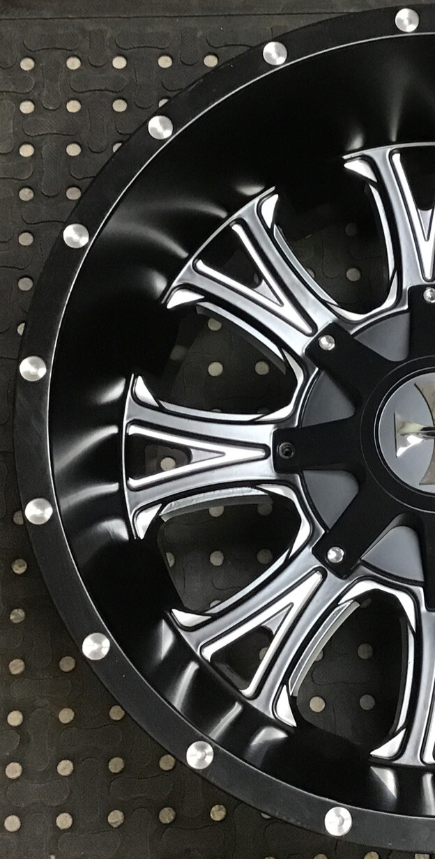 Cali+Off-road+Americana+12x20+Satin+Black+-+Milled+Spokes+Rim for sale ...