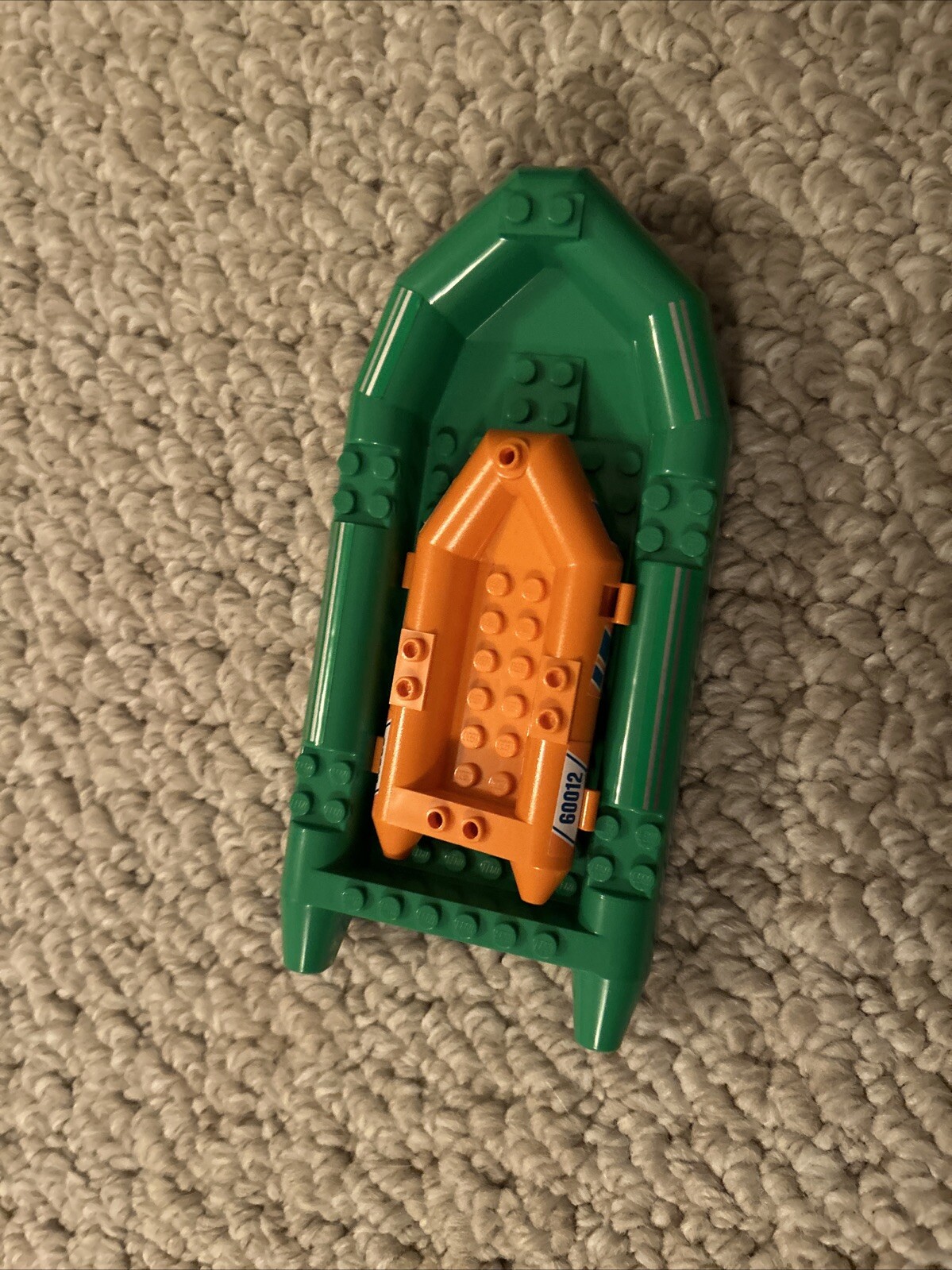 Lego RAFTS BOATS Large Green and Small Orange Lot Of 2 Boats | eBay