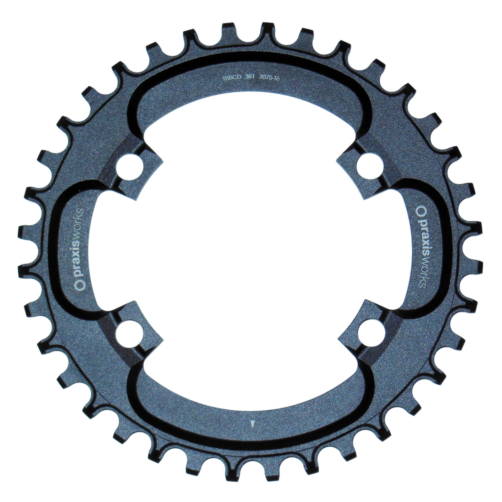New* Praxis Works Narrow/Wide 36T Single MTB Chainring 96 BCD Shimano ...