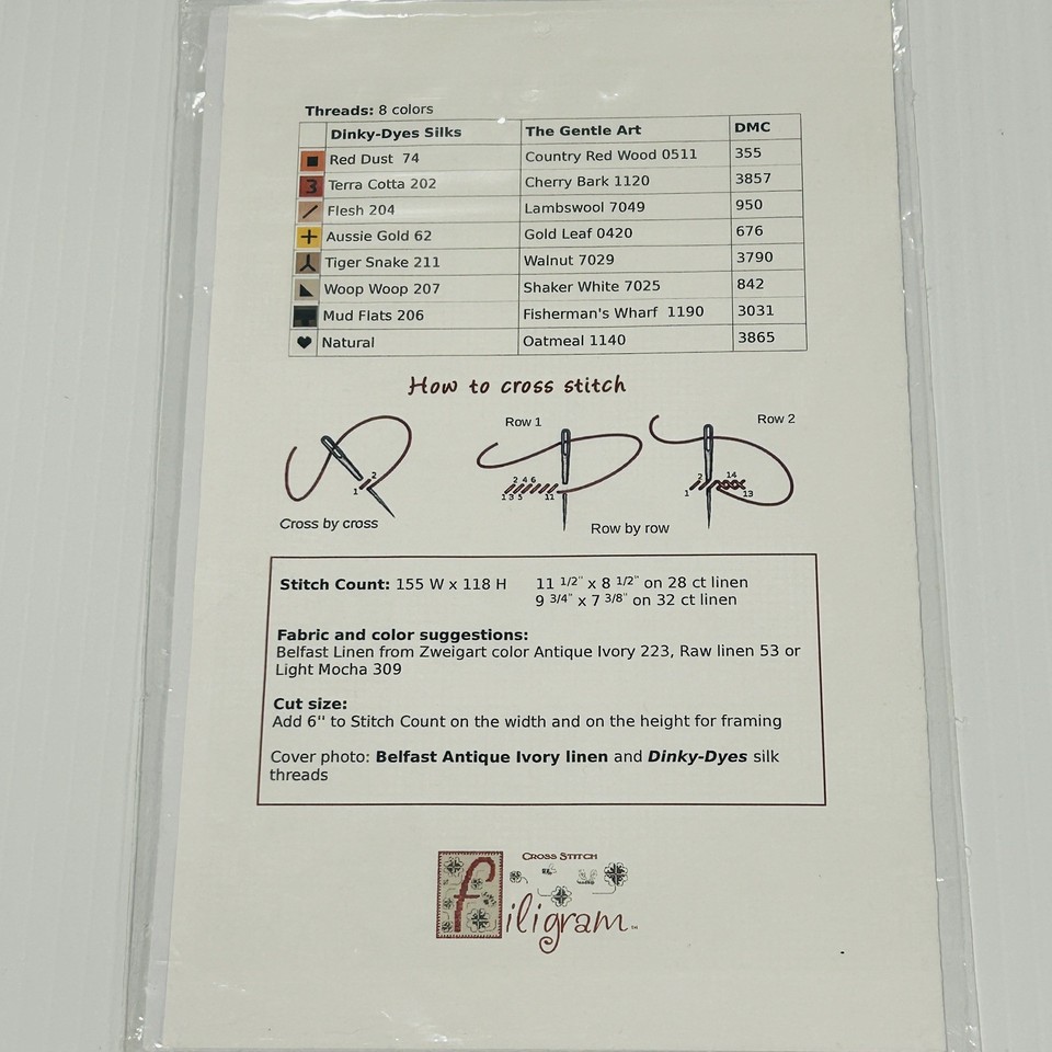 Filigram Christmas Visitors Cross Stitch Pattern Chart Santa Winter ...