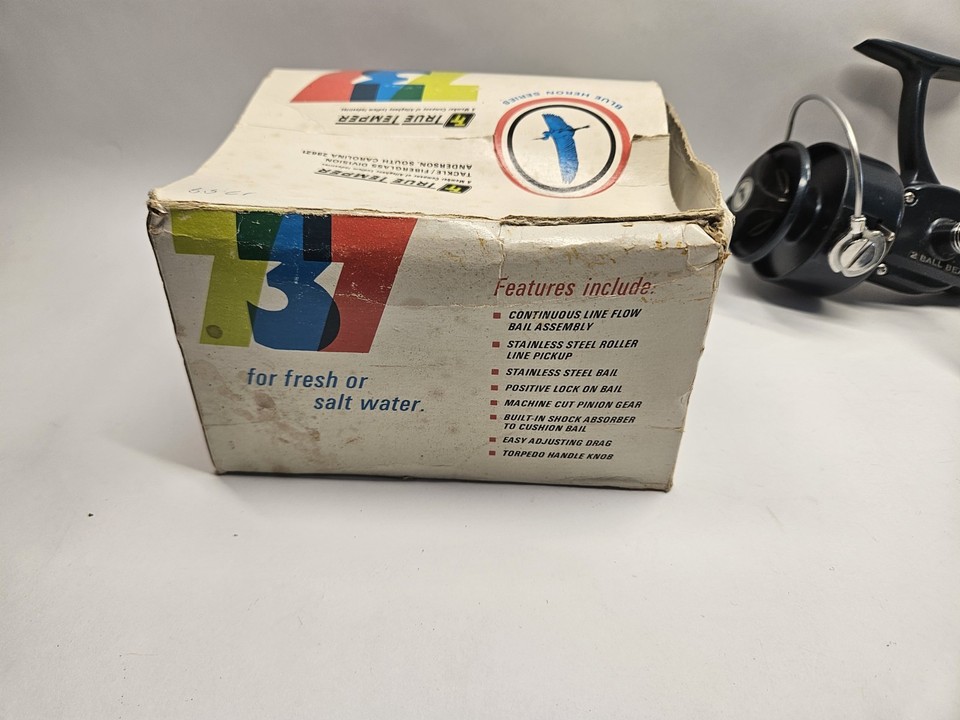 Vintage True Temper 737 Freshwater Spinning Fishing Reel With Box ...