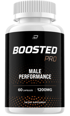 Boosted Pro Pills for Men, BoostedPro Official ED T-Level Support (1 ...