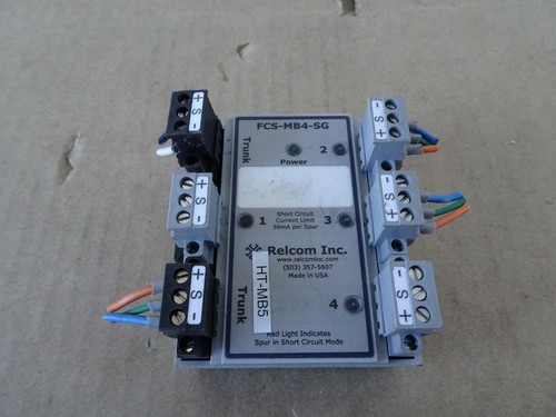 Relcom 4-port FieldBus Mega Block FCS-MB4-SG With connectors/ spur, | eBay