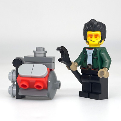 LEGO Tread Octane Minifigure w/ Motor Greaser Mechanic cty1094 - 60258 ...