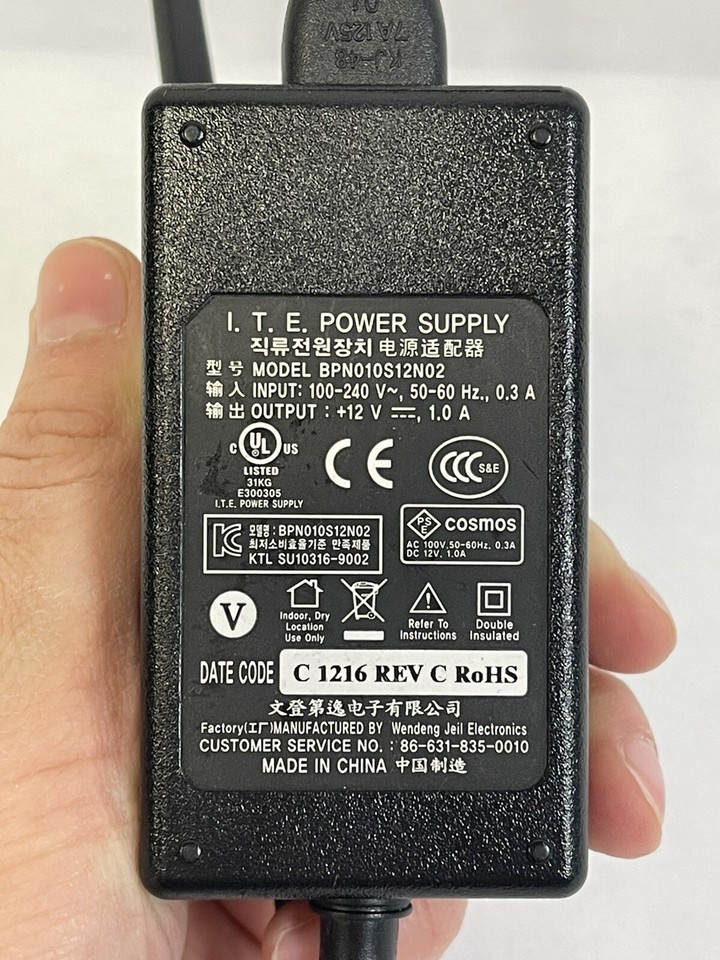 ITE Adapter Power Supply 12V 1.0 A For NComputing L300 | eBay