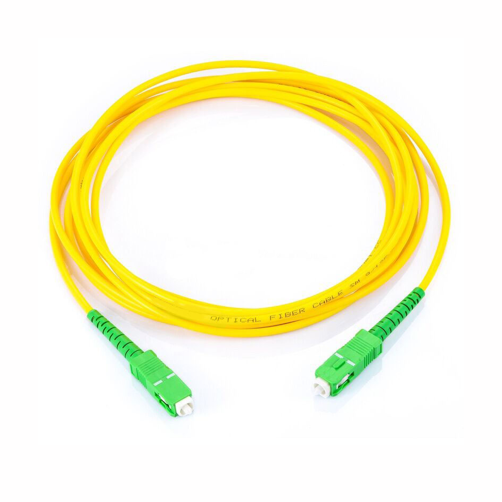5PK 10 ft Singlemode Fiber Optic Jumper SC/APC-SC/APC Simplex LP-FO-SCA ...