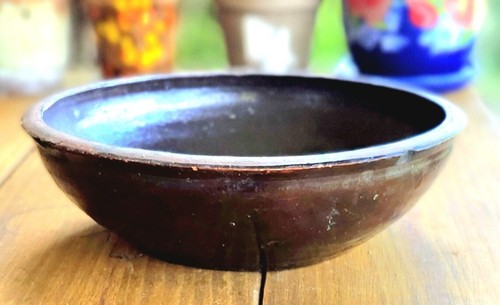Antique Southern Made Redware Stoneware Pottery Bowl | eBay
