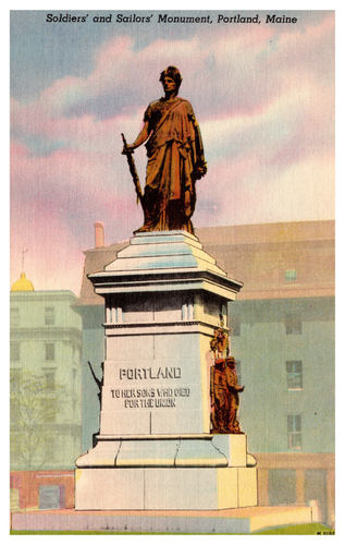 Portland, ME Soldiers & Sailors Monument To Her Sons Who Died For The ...