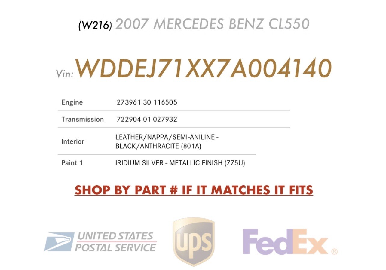 W216 MERCEDES 2007 CL550 FRONT RIGHT HEADLIGHT WASHER NOZZLE 2218601447 ...