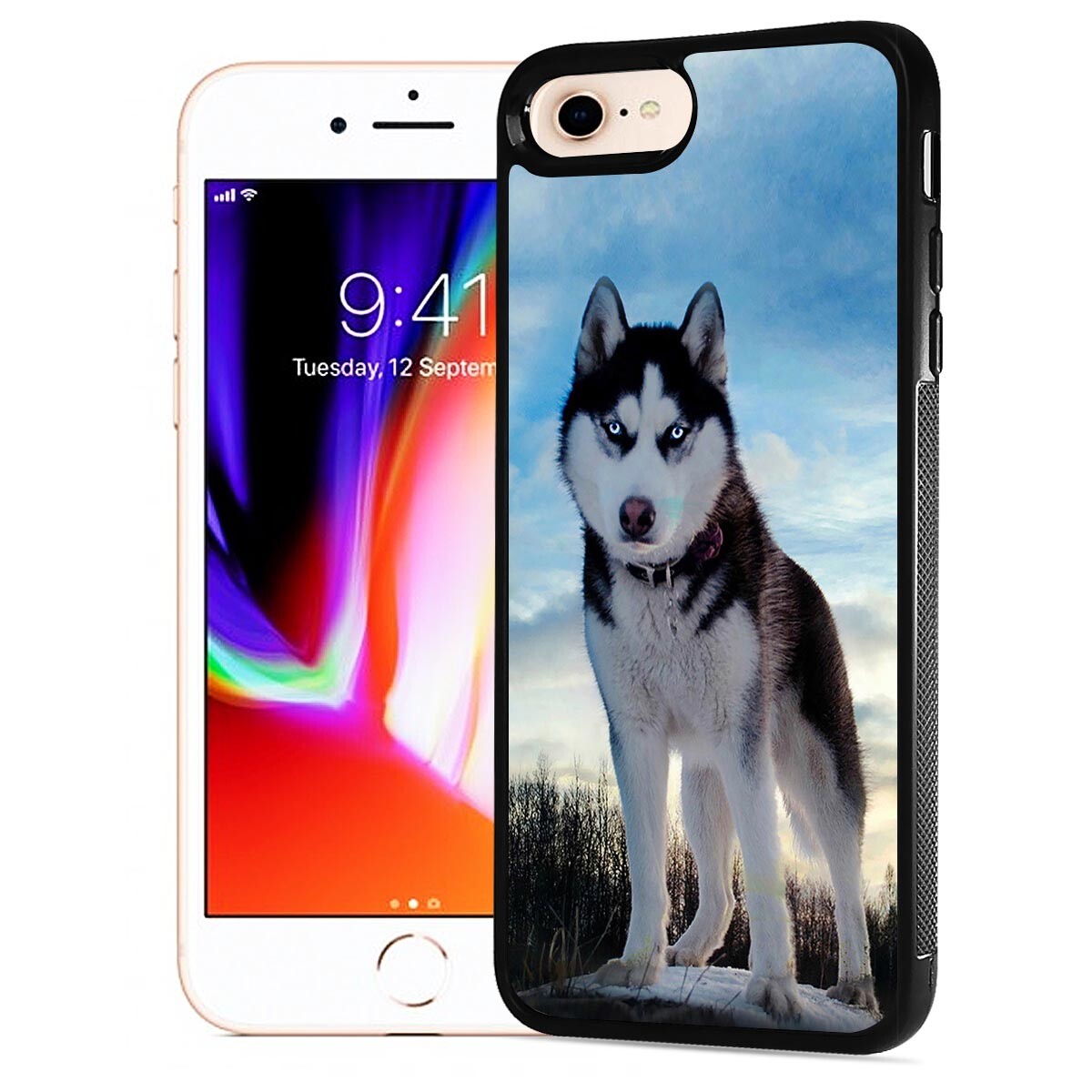 ( For iPhone 7 Plus ) Back Case Cover AJ12135 Husky Dog | eBay