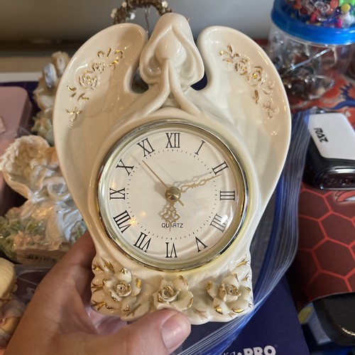 Avon Quartz Clock With Angel | eBay