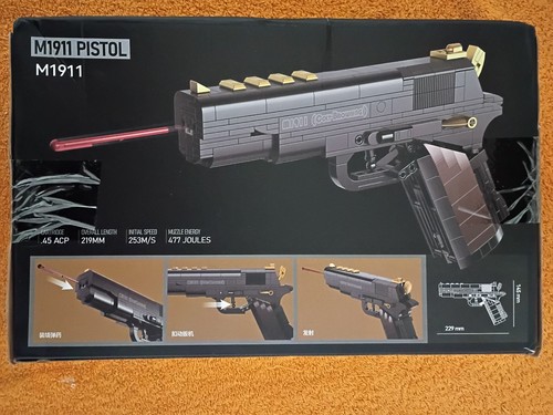 BRAND NEW w/ BOX! Gun building blocks set (Colt Pistol)--standard size ...