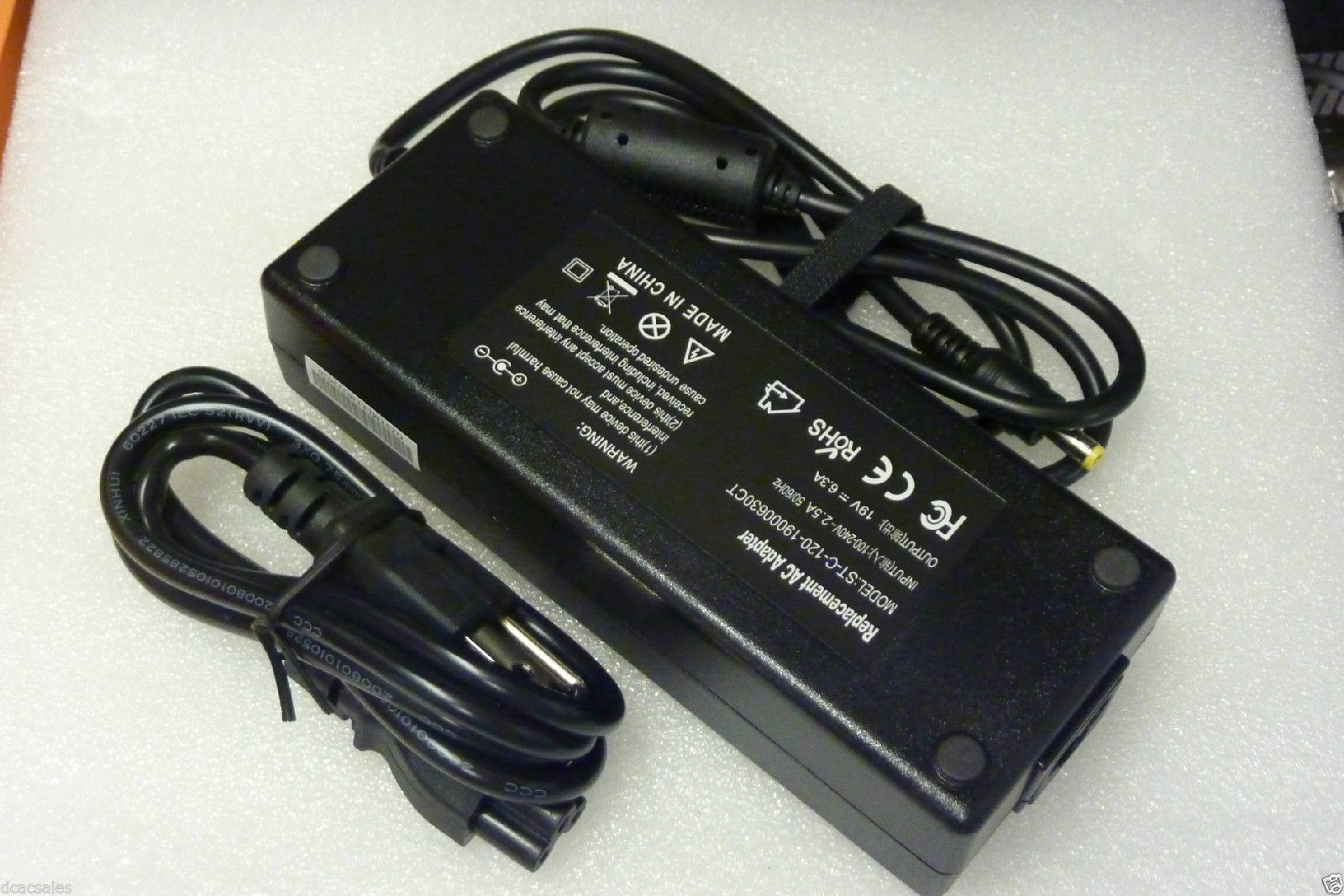 120W Charger For Clevo N155RD1 N155RD Sager NP7255 NP7256 AC Adapter ...