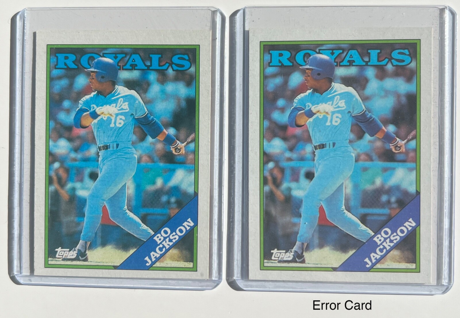 1988 Topps #750 Bo Jackson Error Misprinted RARE card. | eBay
