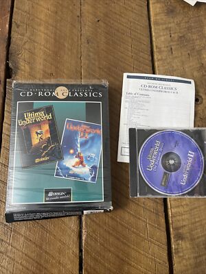 Ultima Underworld & Ultima Underworld II CD Rom Classics Big Box w ...