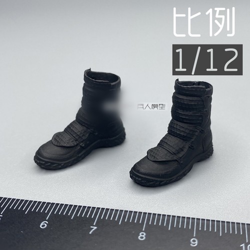 1/12 Scale Shoes Model for 6" Black Warrior TWTOYS Snake Eyes Special ...