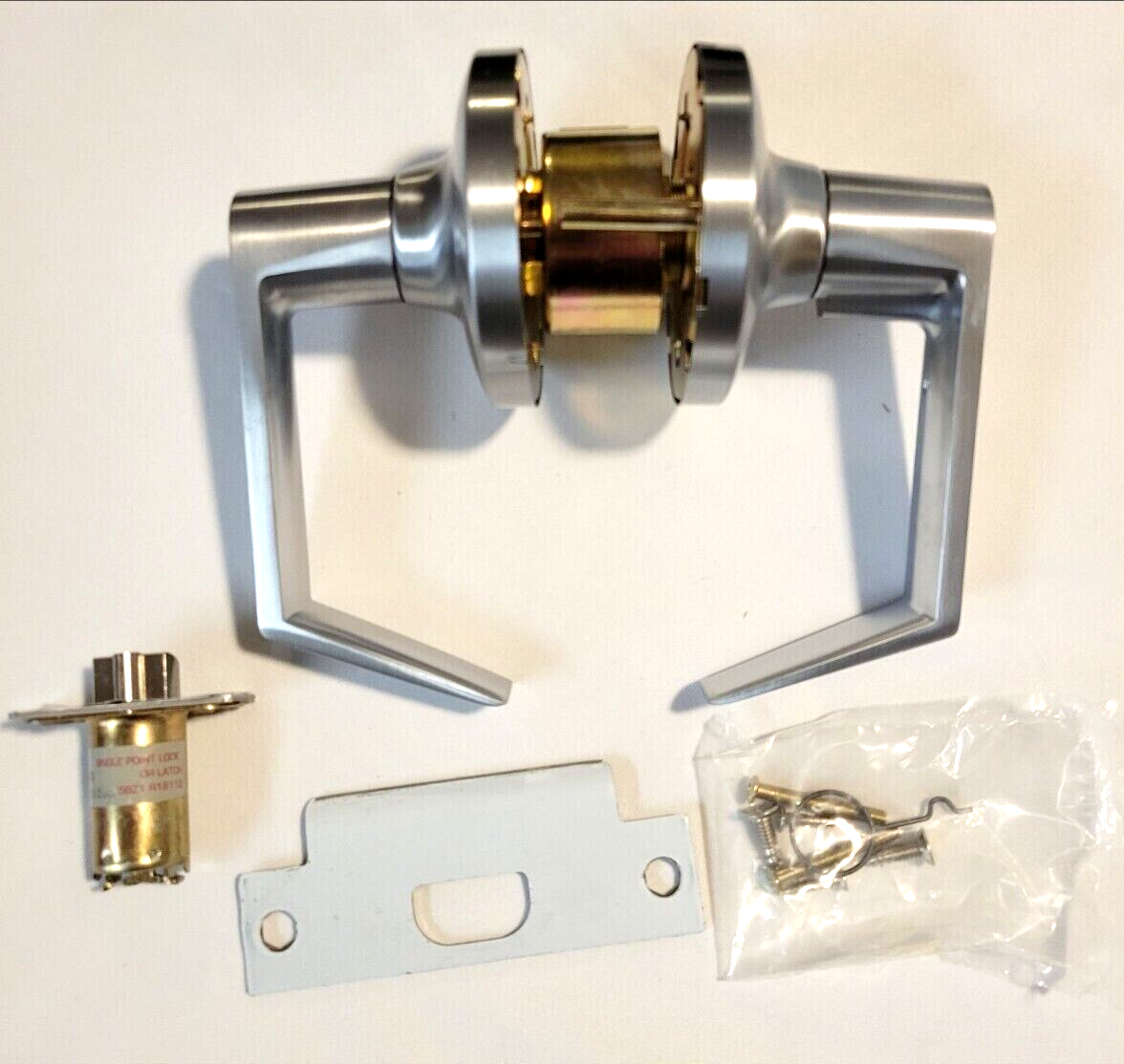 HAGER 098651 3480 WITHNELL LEVER LOCKSET 2-3/4" US26D DOOR LATCH | eBay
