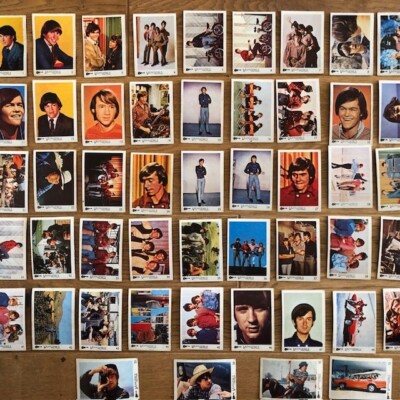 The Monkees A&BC 1967 colour full set of bubble gum trading cards ...