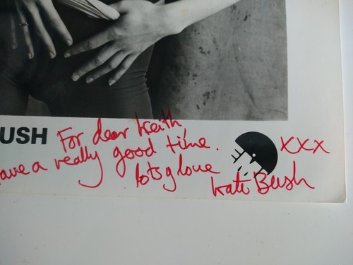 Extremely Rare Kate Bush Signed Autograph Photo By Gered Mankowitz 1978 ...