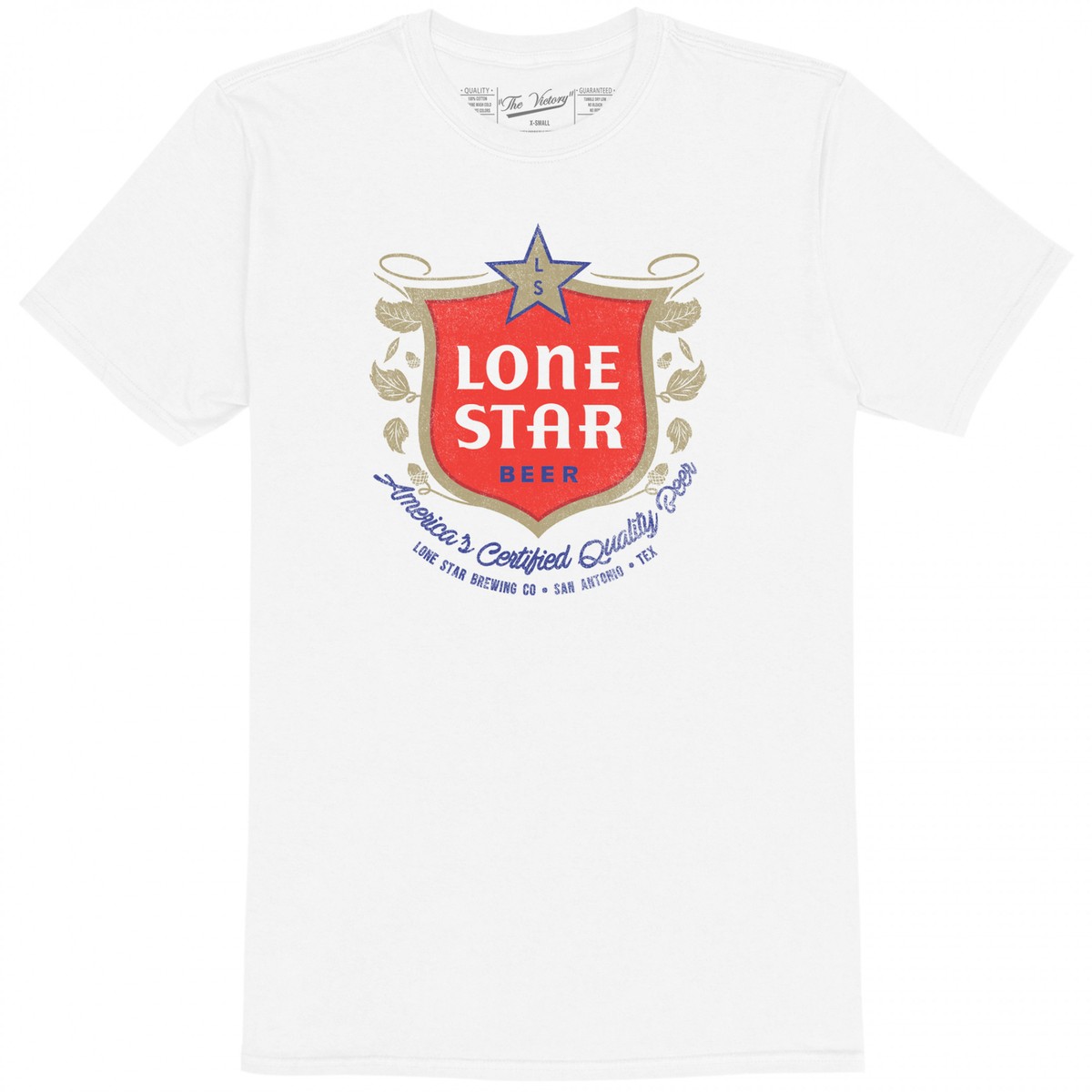 Lone Star Beer Merchandise Beige Lone Star Beer Baseball Jersey | Lone