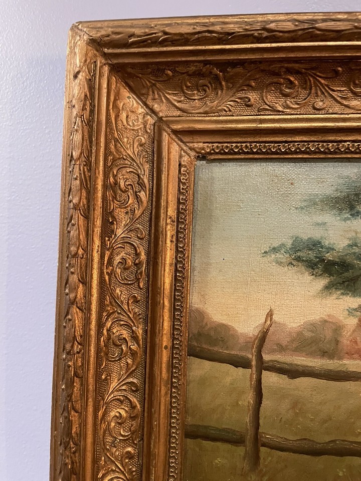 Herman Seeger Antique Oil Painting Signed 1898. | eBay