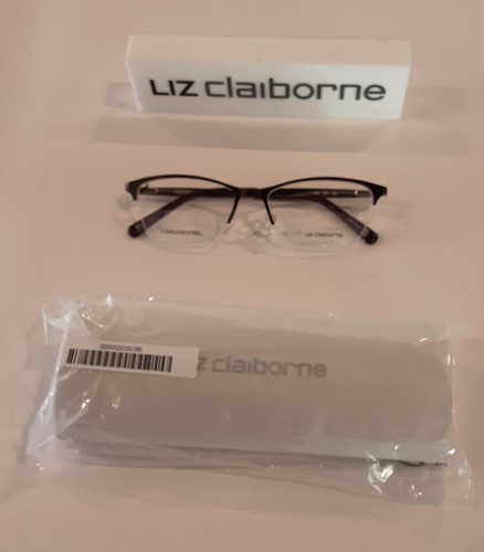 Liz Claiborne L654 RY8 135 Violet Lilac Half Rim Eyeglasses Frames W ...